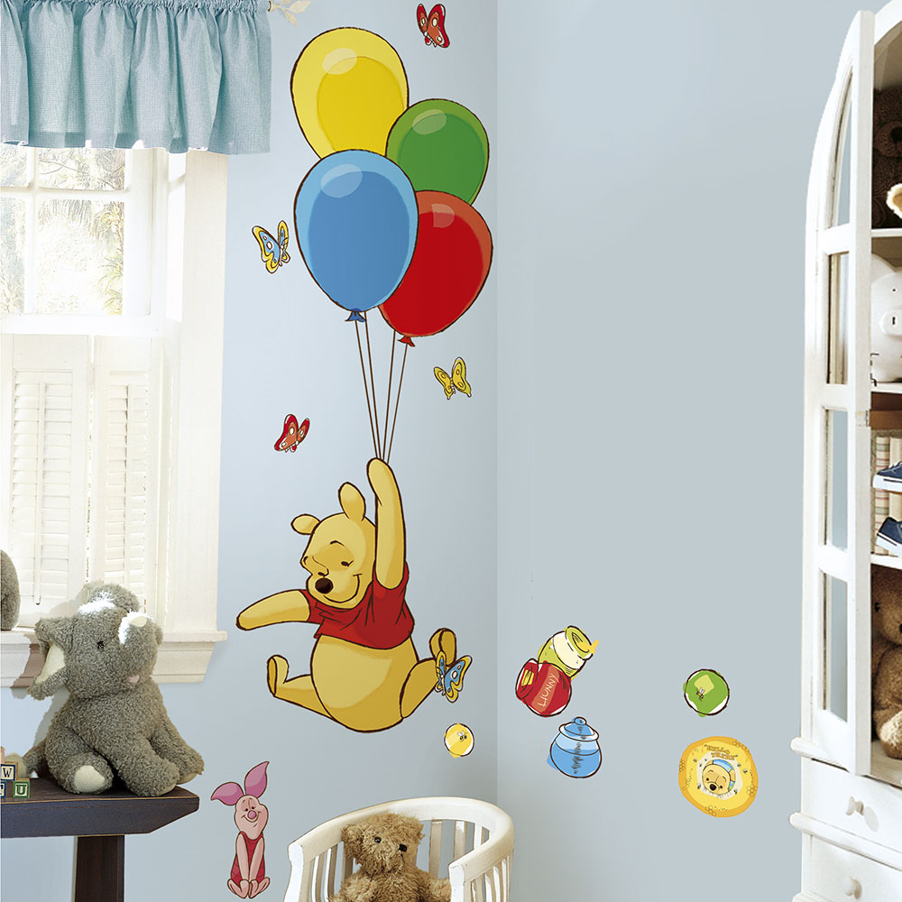 Nalle Puh & Nasse med ballong - Unikdekor.se